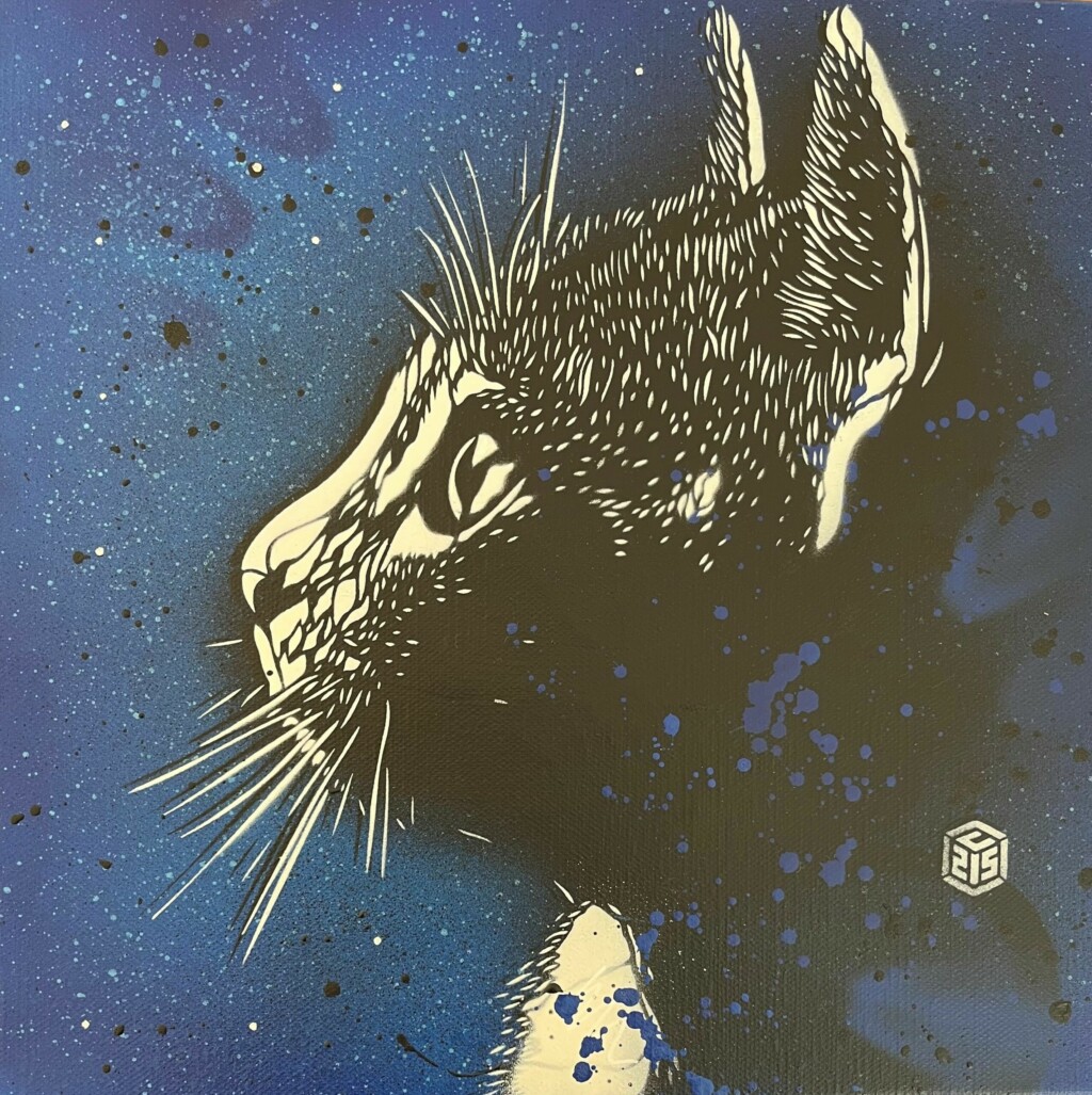 Chat "Felix" bleu - Grenoble Art Up!