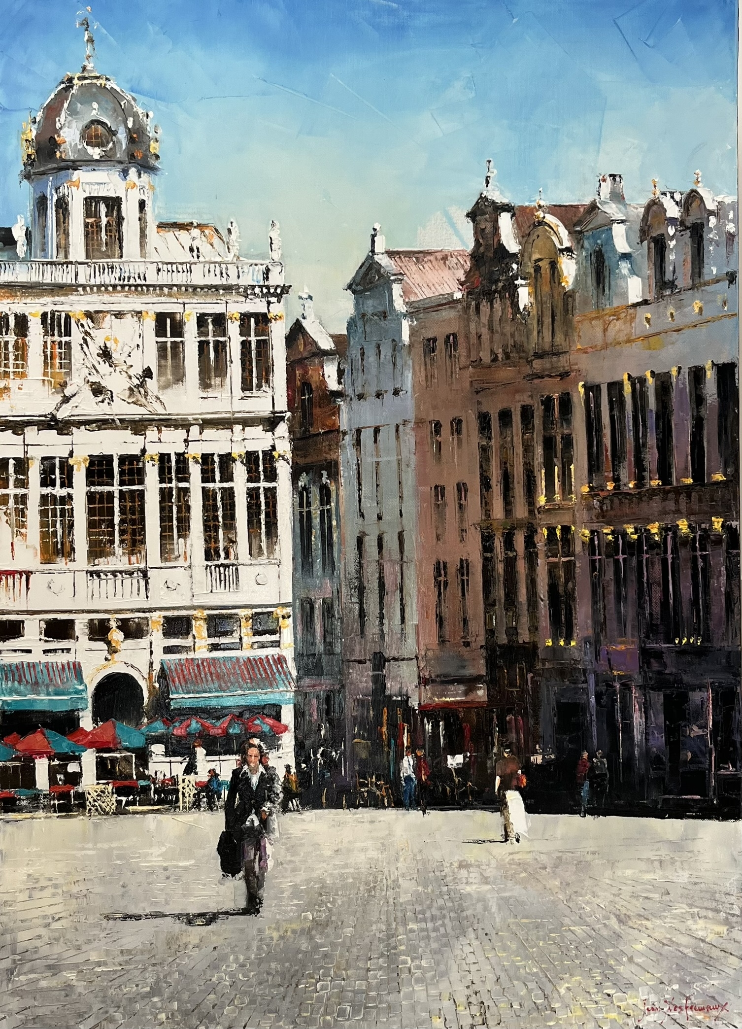 Nimbée de la lumière d'Aout, la Grand-Place de Bruxelles - Grenoble Art Up!